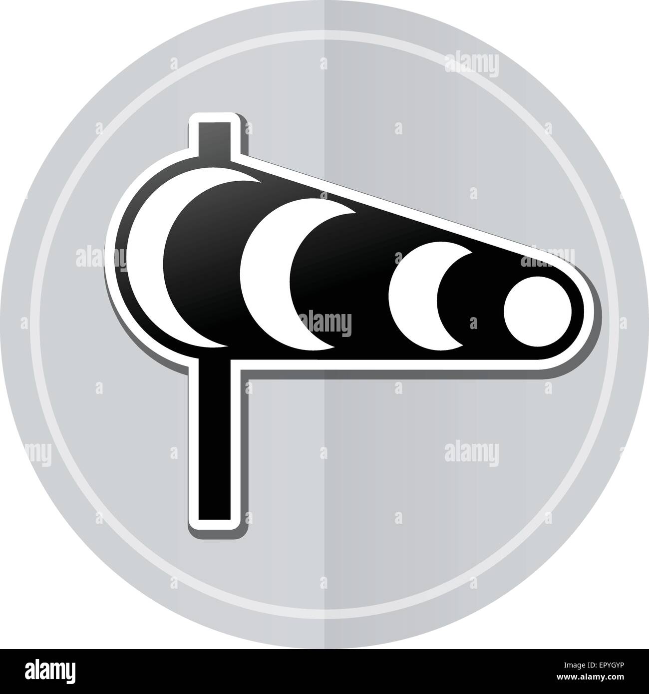 Illustration of wind sticker icon simple design Stock Vector Image ...