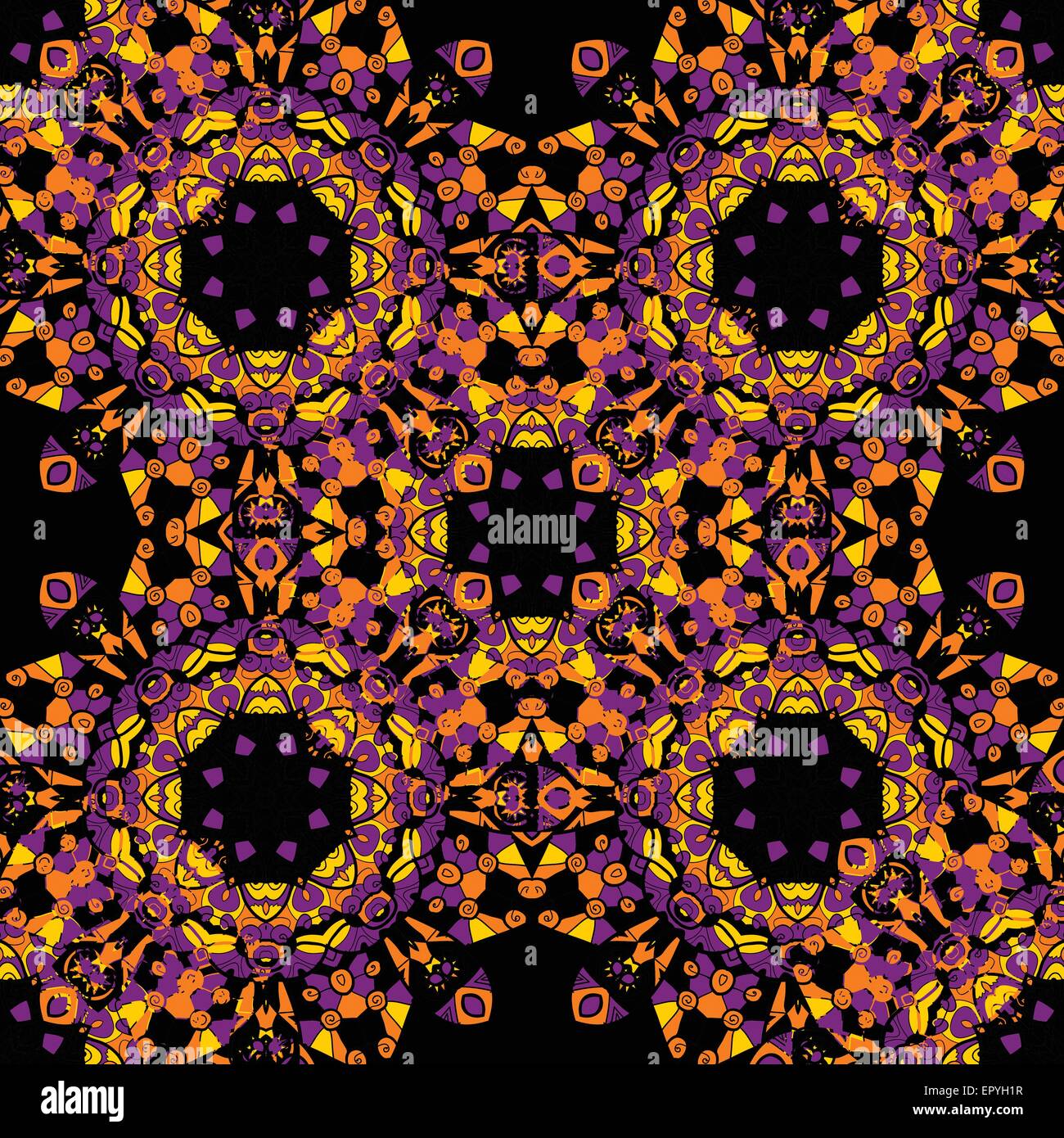 Tribal styled pattern. Oriental asian islamic motif Stock Vector Image ...