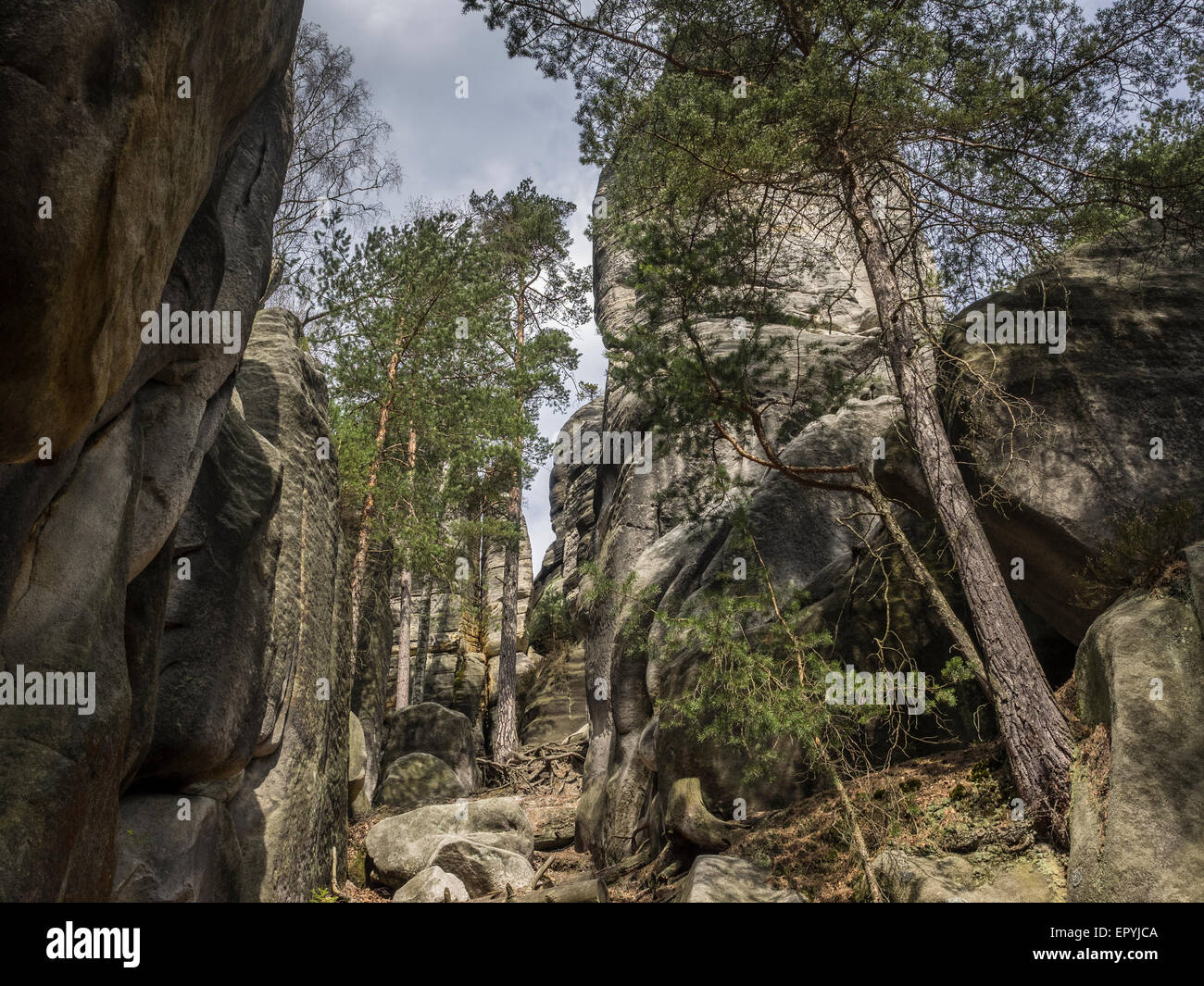 Stone City in Czech Republic Stock Photo - Alamy