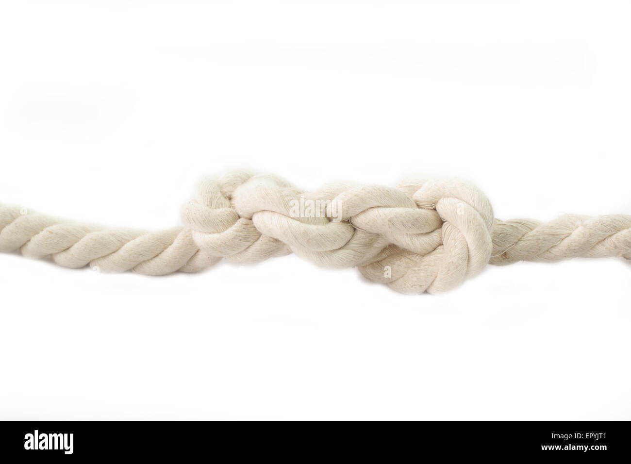 rope and knot on a white background Stock Photo - Alamy