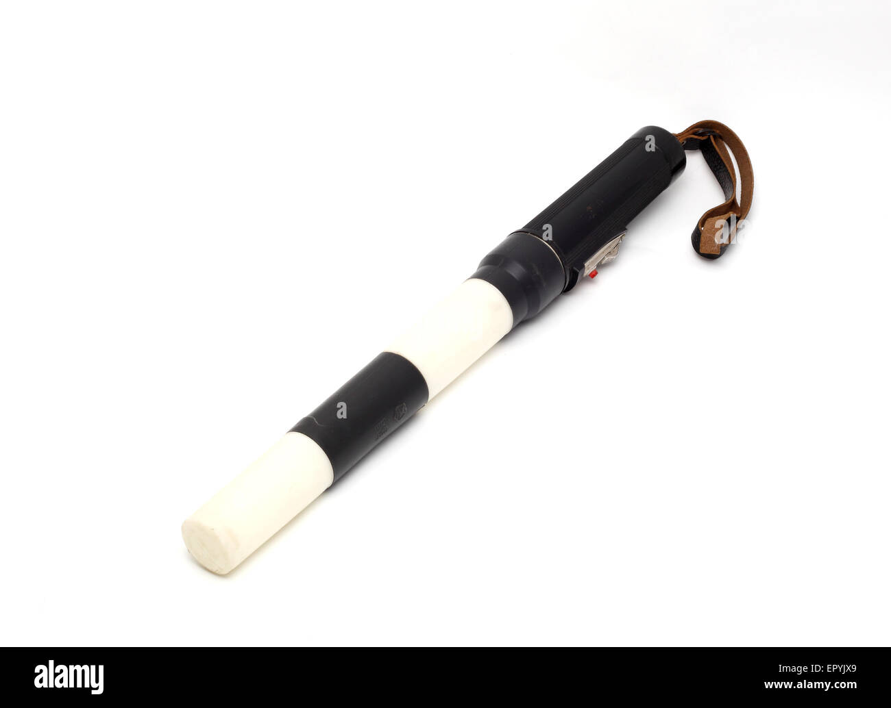 Traffic rod isolated on white background Stock Photo - Alamy