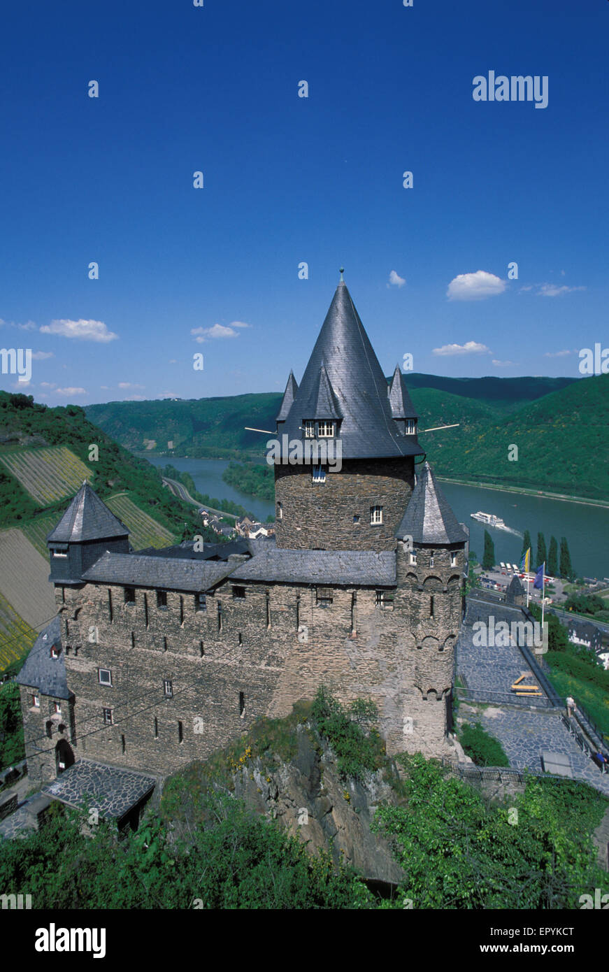 Stahleck castle and rhine hi-res stock photography and images - Alamy