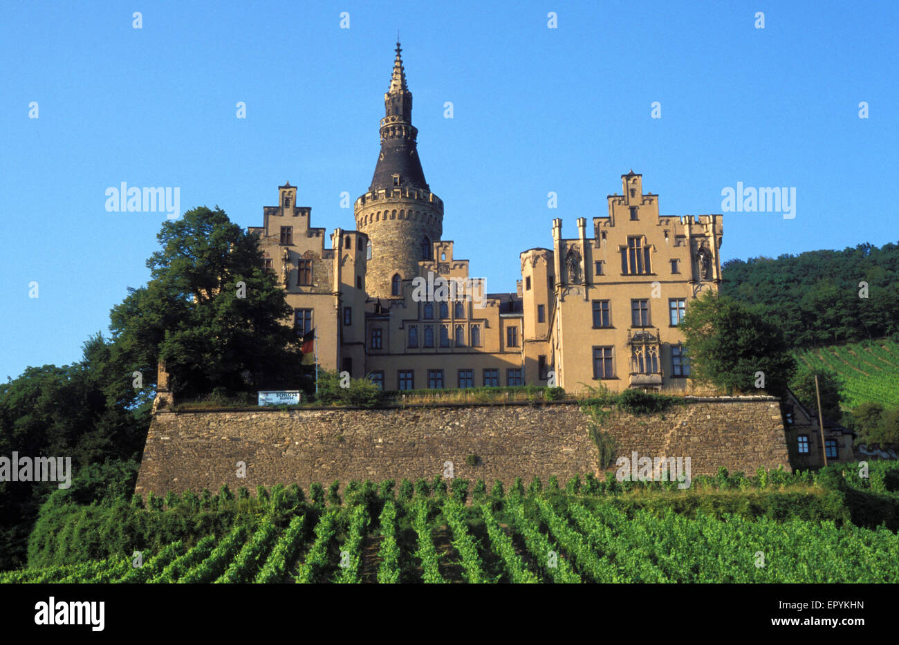 DEU, Germany, Bad Hoenningen, castle Arenfels. DEU, Deutschland, Bad ...