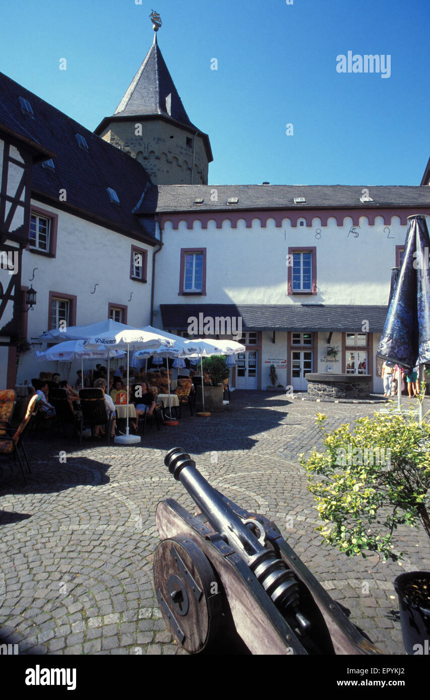 DEU, Germany, Linz at the river Rhine, the castle. DEU, Deutschland ...