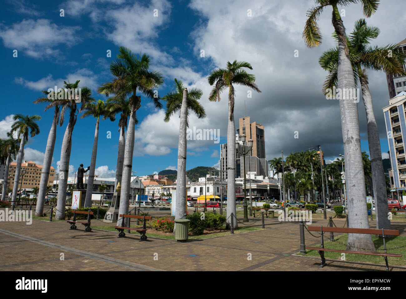 Mauritius, Port Louis, Caudan waterfront, port, and harbor area Stock ...