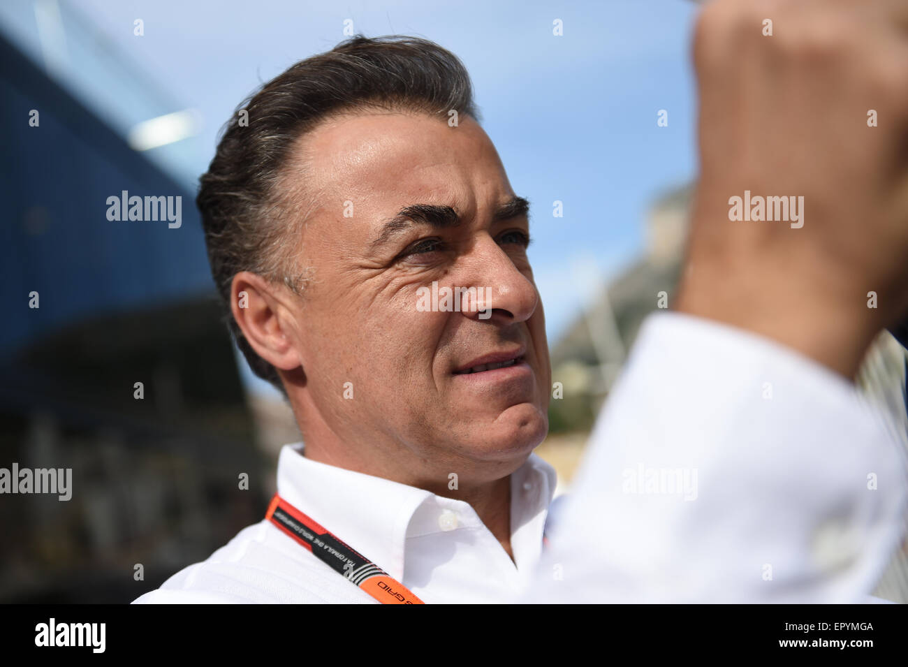 Monte Carlo, Monaco. 23rd May, 2015. Jean Alesi, former Formula 1 ...
