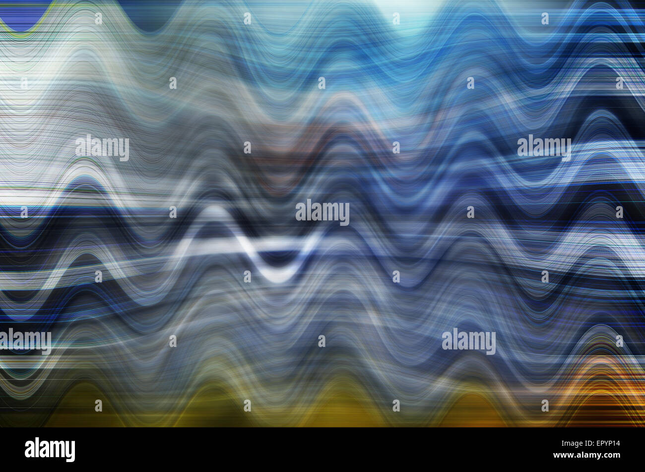 abstract blue color background with motion blur and digital wave Stock ...