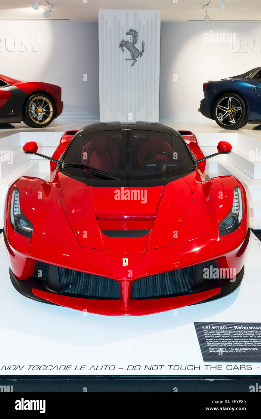 Ferrari La Ferrari, Ferrari Museum, Maranello, Italy Stock Photo - Alamy