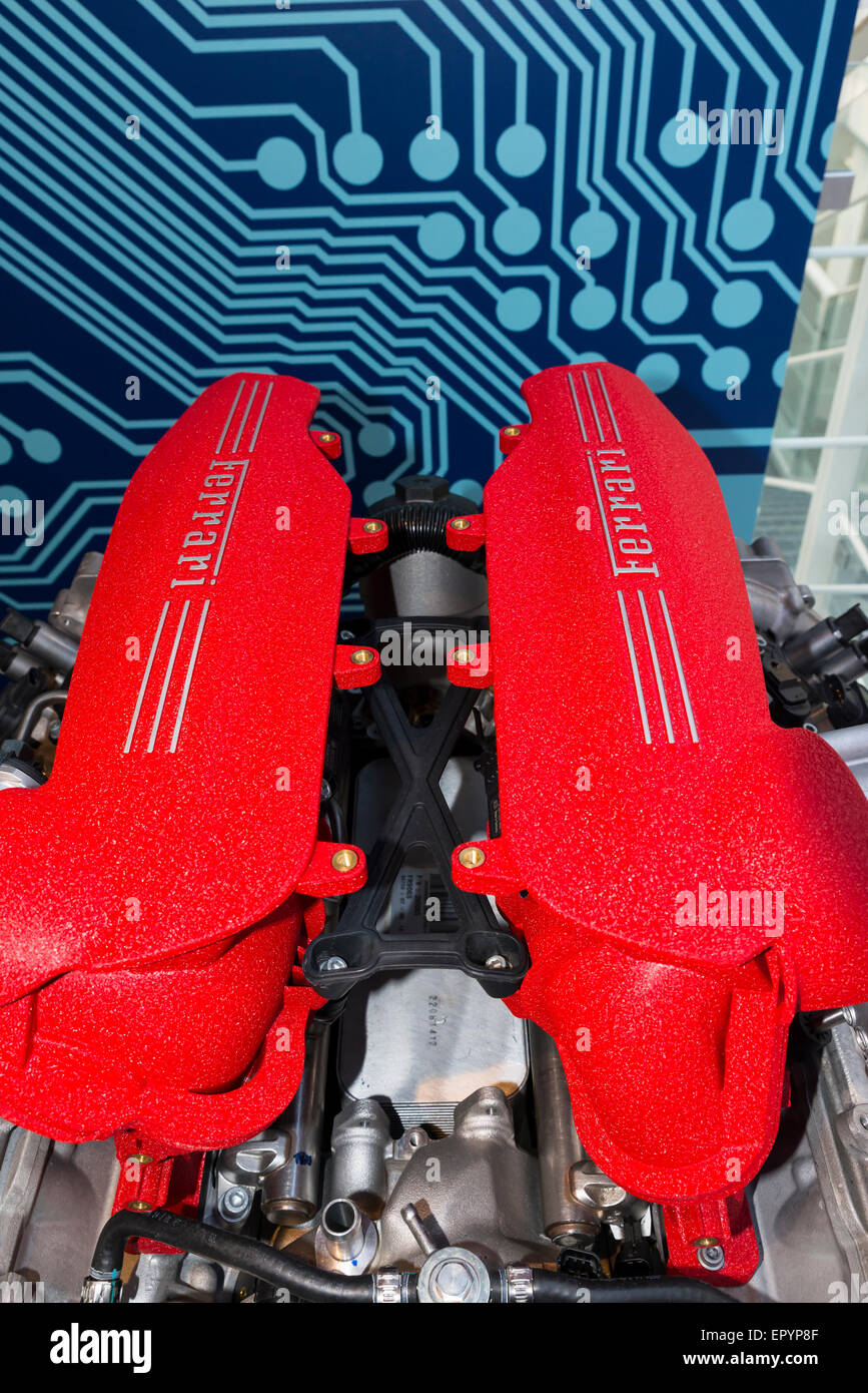 Engine, Ferrari Museum, Maranello, Italy Stock Photo - Alamy