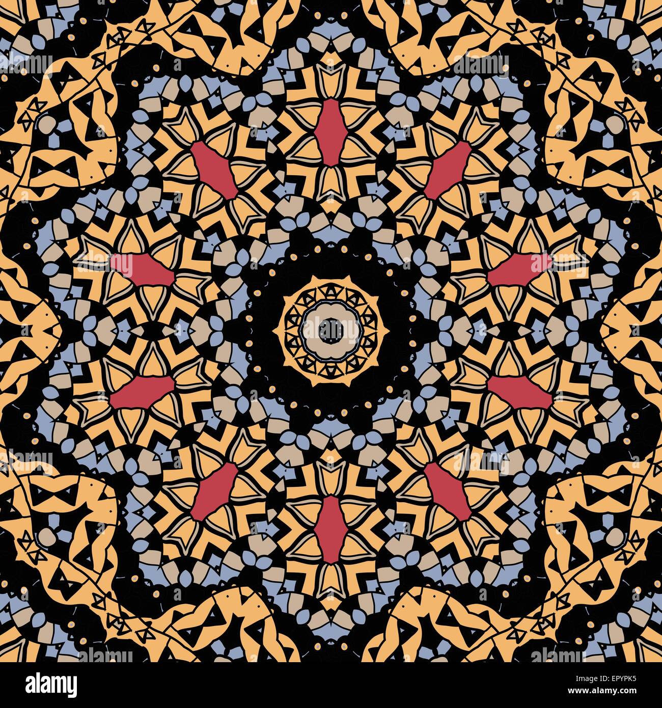 Tribal Flower Pattern