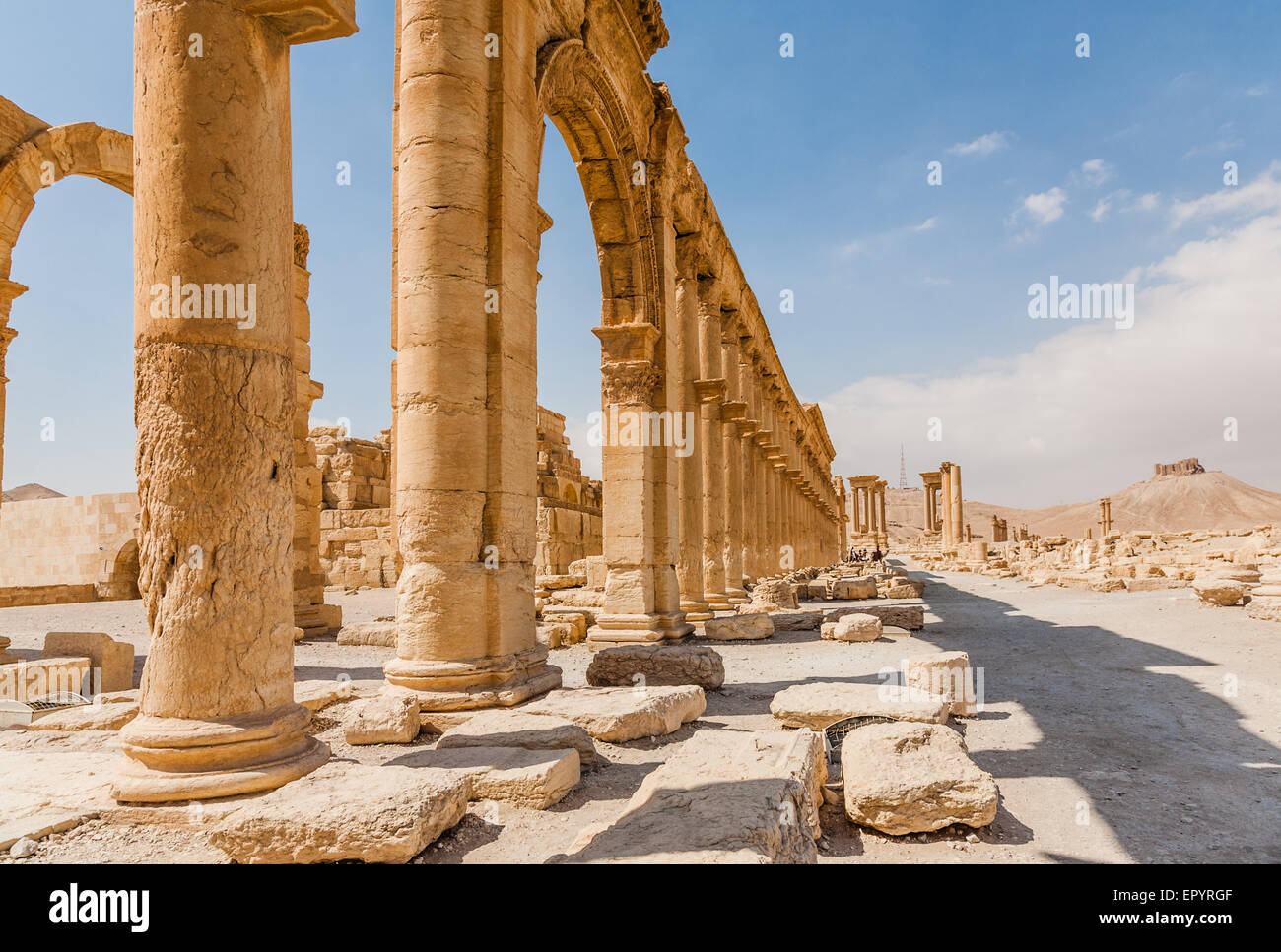 The colonnaded street Stock Photo - Alamy