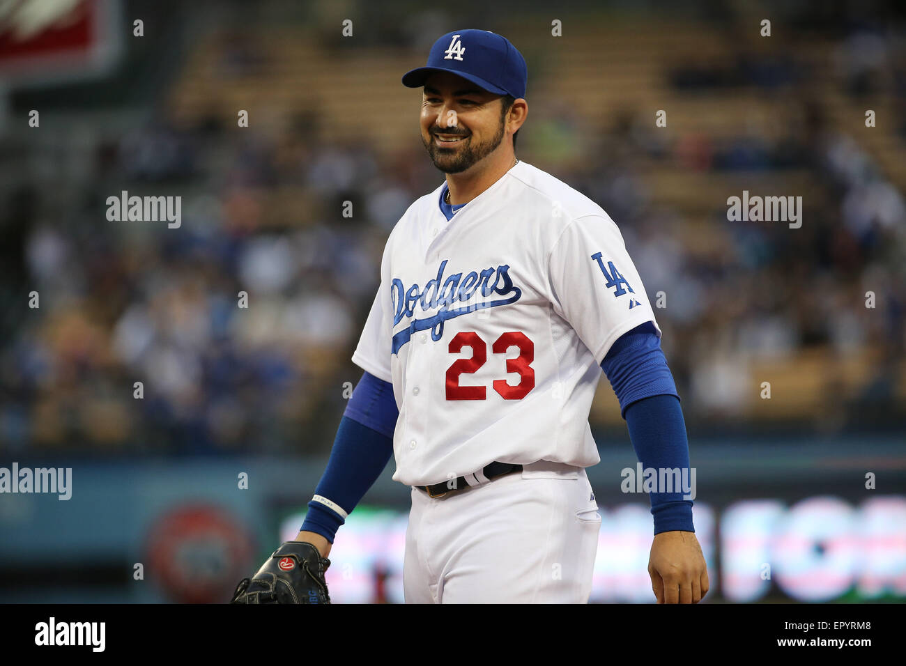 Los Angeles, CA, USA. 22nd May, 2015. Los Angeles Dodgers first baseman ...