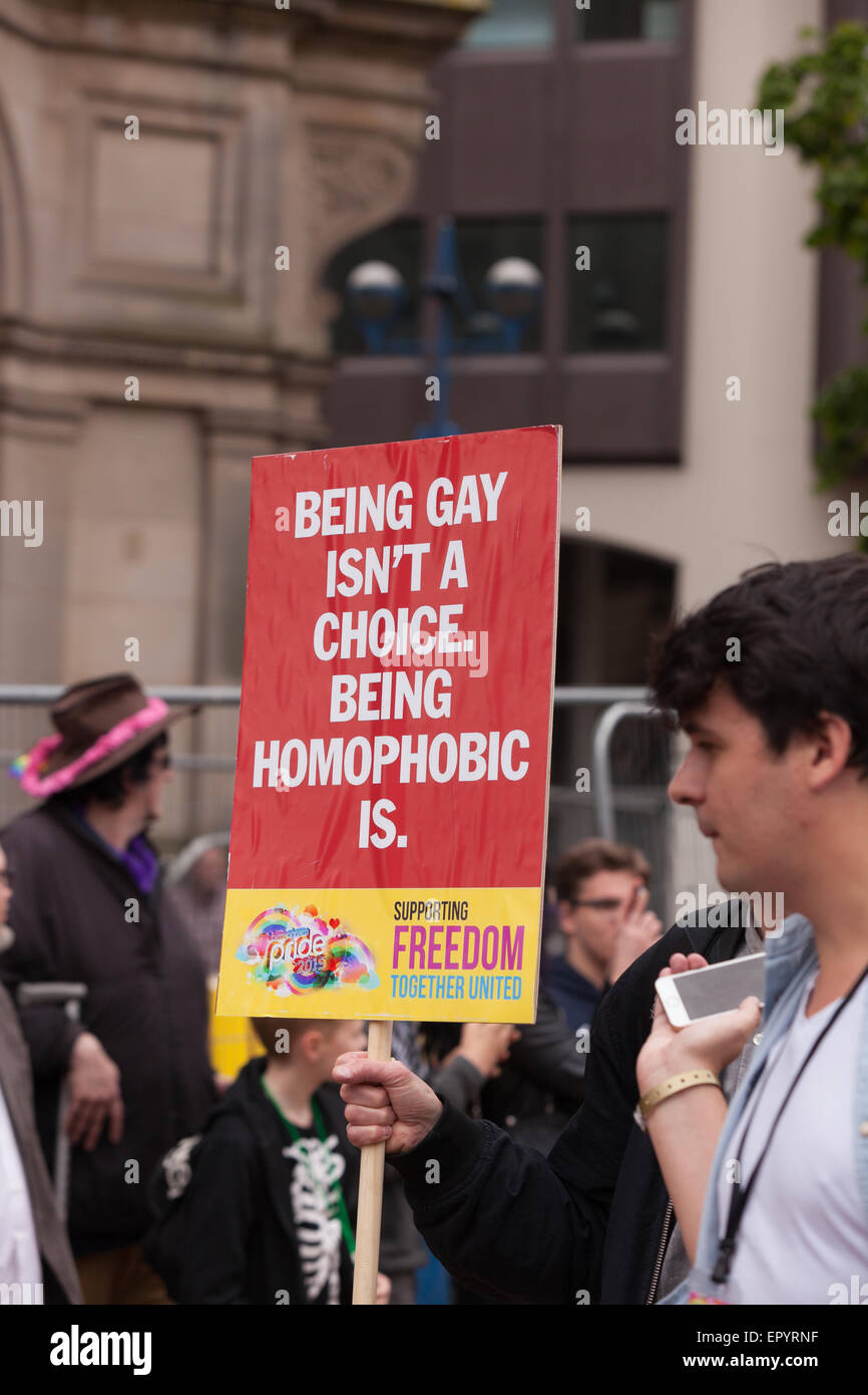 Victoria Square Birmingham UK.23rd May 2015. Birmingham Gay Pride March ...