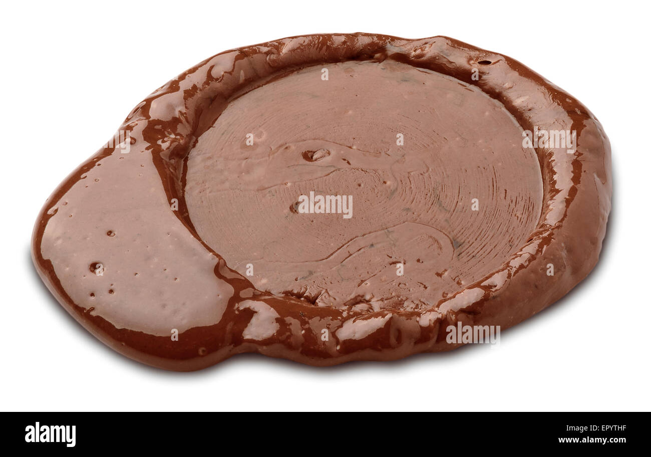 brown wax seal isolated on white with clipping path included Stock ...