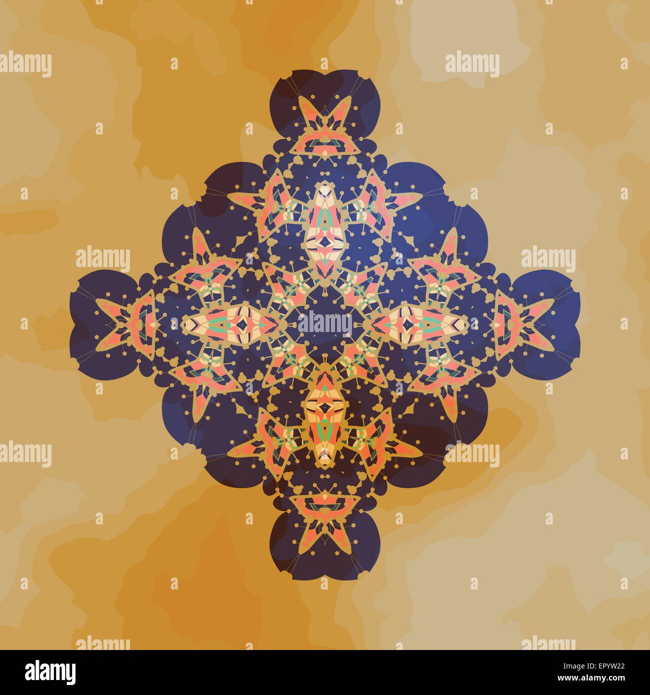 Tribal Motif design. Mandala chakra yantra karma template Stock Vector ...