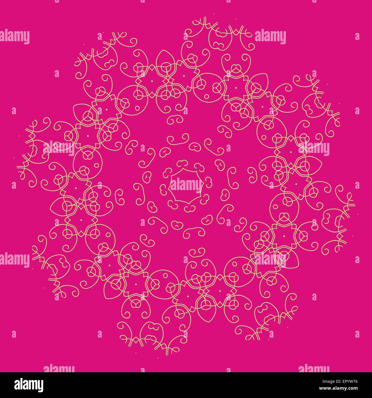 Ornament on the pink ethnic background Stock Vector Image & Art - Alamy