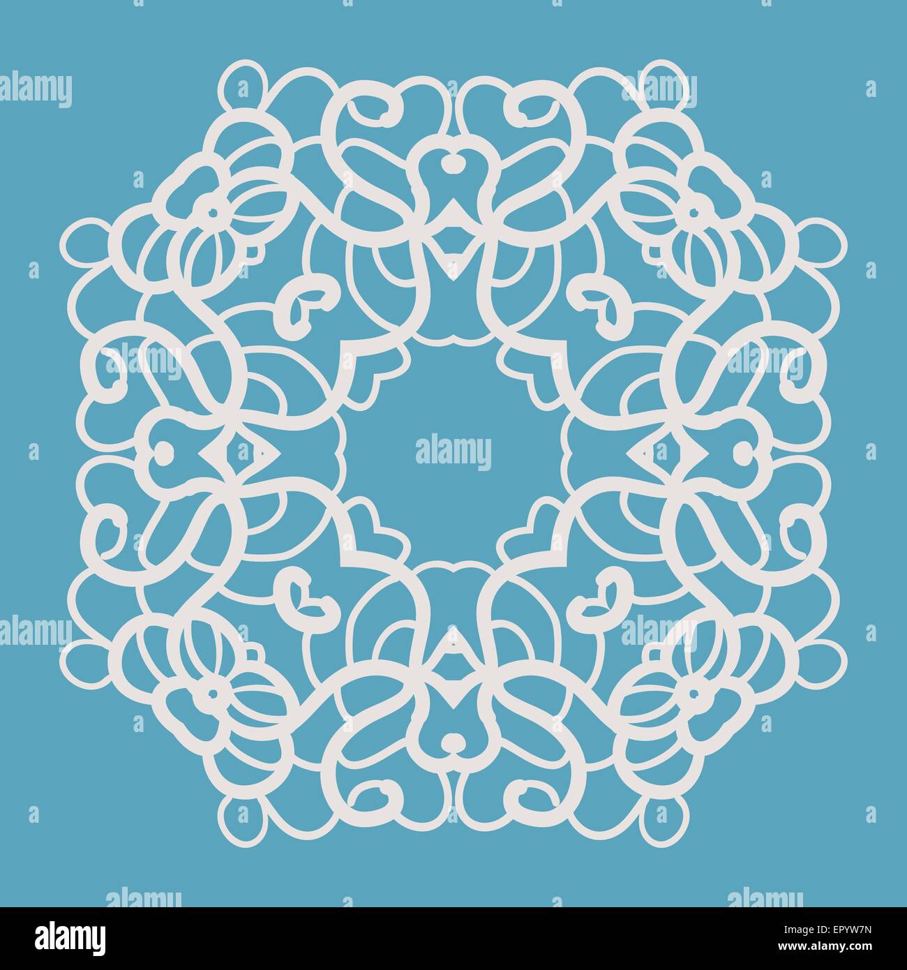 Blue Indian ornament Stock Vector Image & Art - Alamy