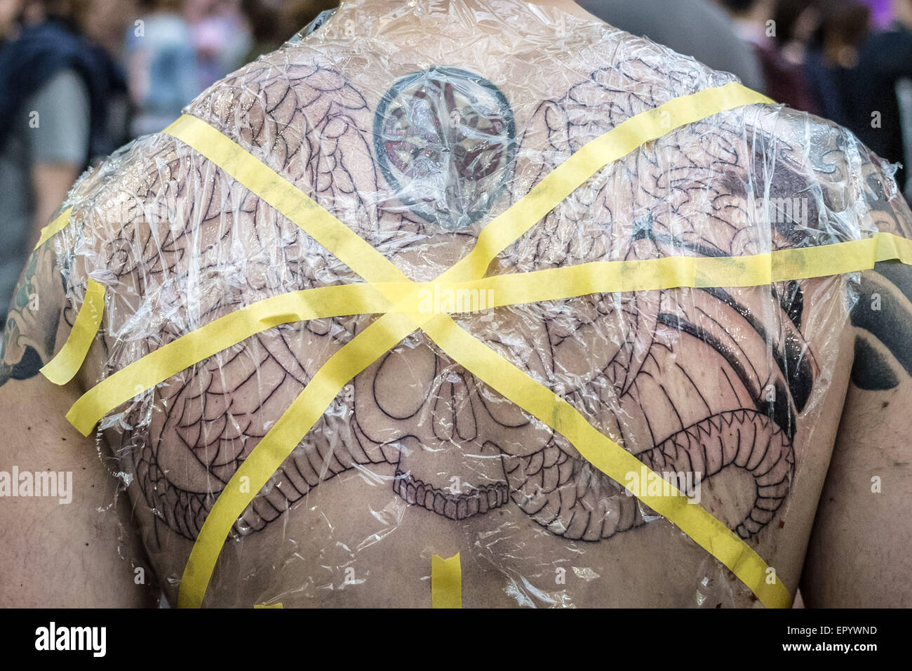 London, UK. 23rd May, 2015. The Great British Tattoo Show Credit: Guy ...