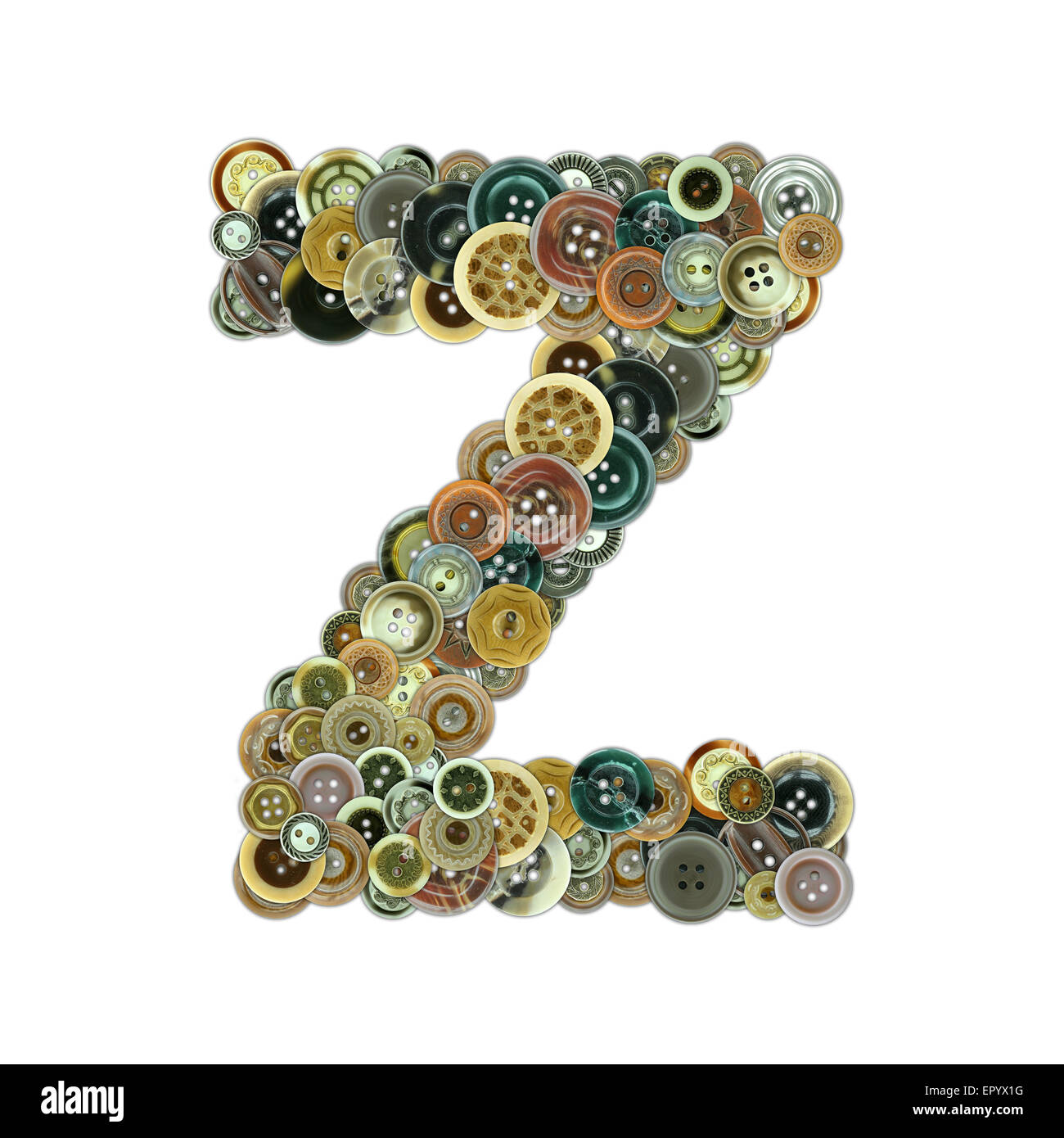 Buttons letter isolated on white Stock Photo - Alamy