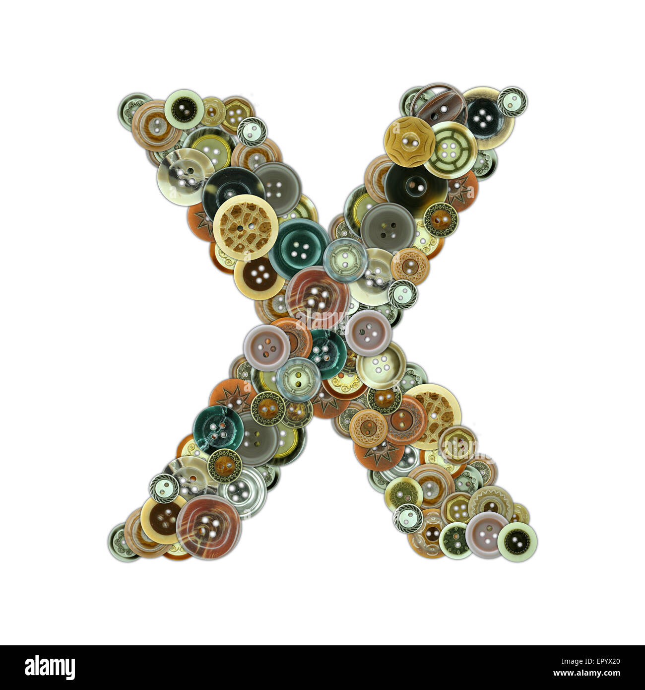 Buttons letter isolated on white Stock Photo - Alamy