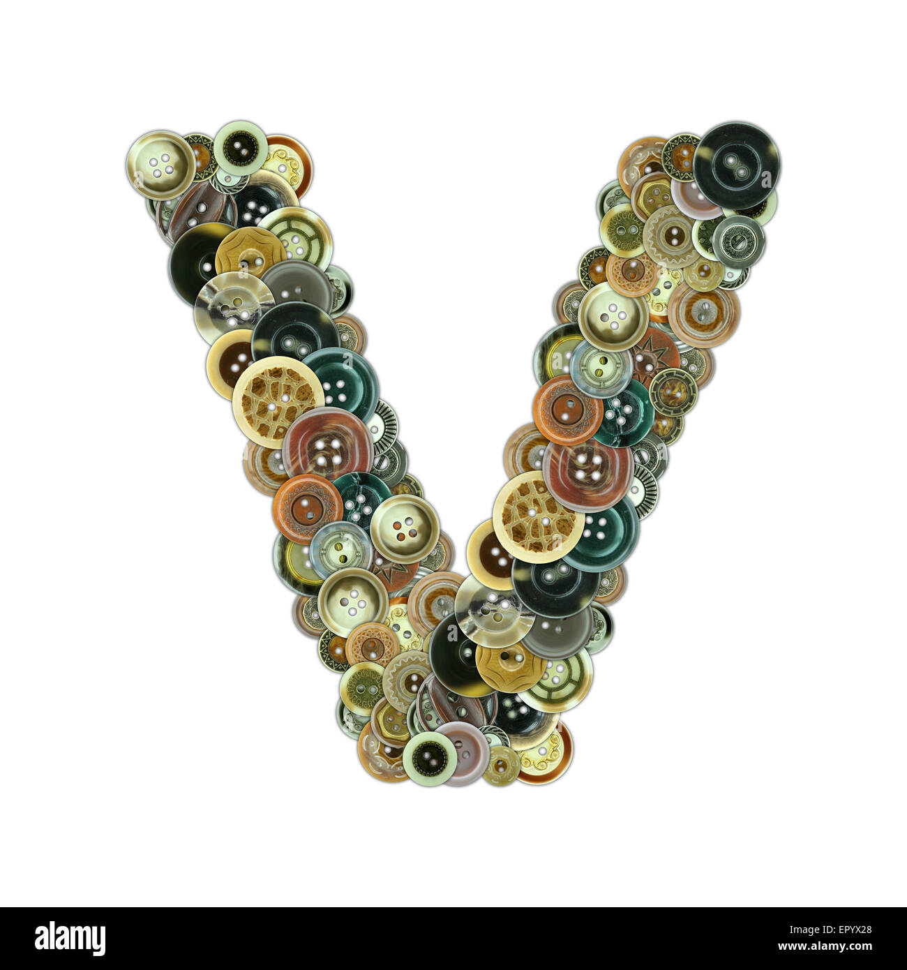 Buttons letter isolated on white Stock Photo - Alamy