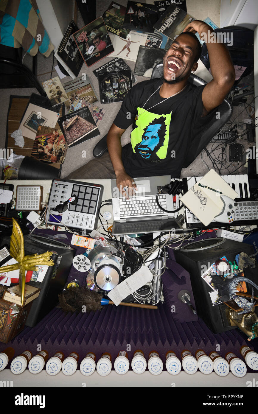 LOS ANGELES, CA – NOVEMBER 15: Steven Ellison or Flying Lotus, is a ...