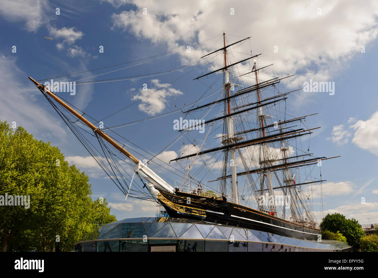 Clipper ship sailing greenwich hi-res stock photography and images - Alamy