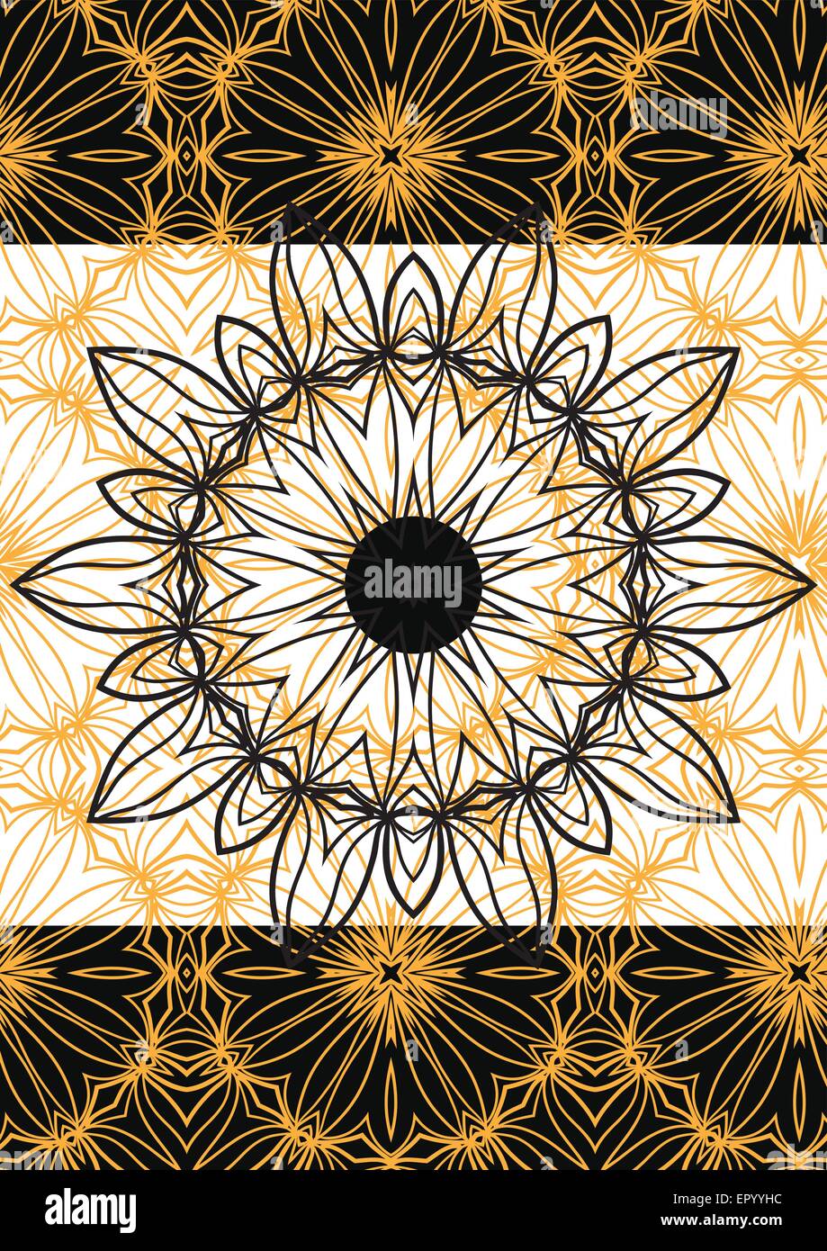 mandala frame vector Stock Vector Image & Art - Alamy