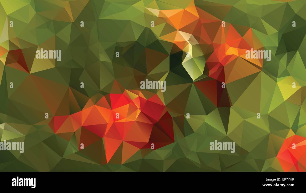 Modern Poligonal Design in Red and Green Color Stock Vector Image & Art ...