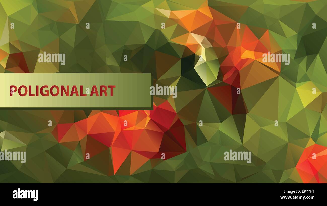 Green and red triangles wallpaper with place for text Stock Vector ...