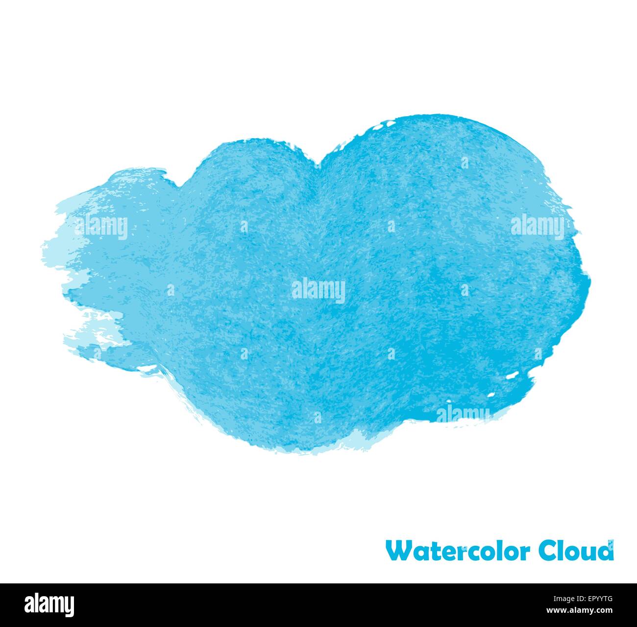 Watercolor Cloud for Your Design Stock Vector Image & Art - Alamy