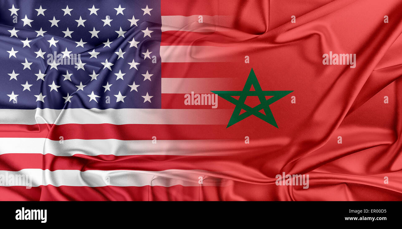 Moroccan American Flag