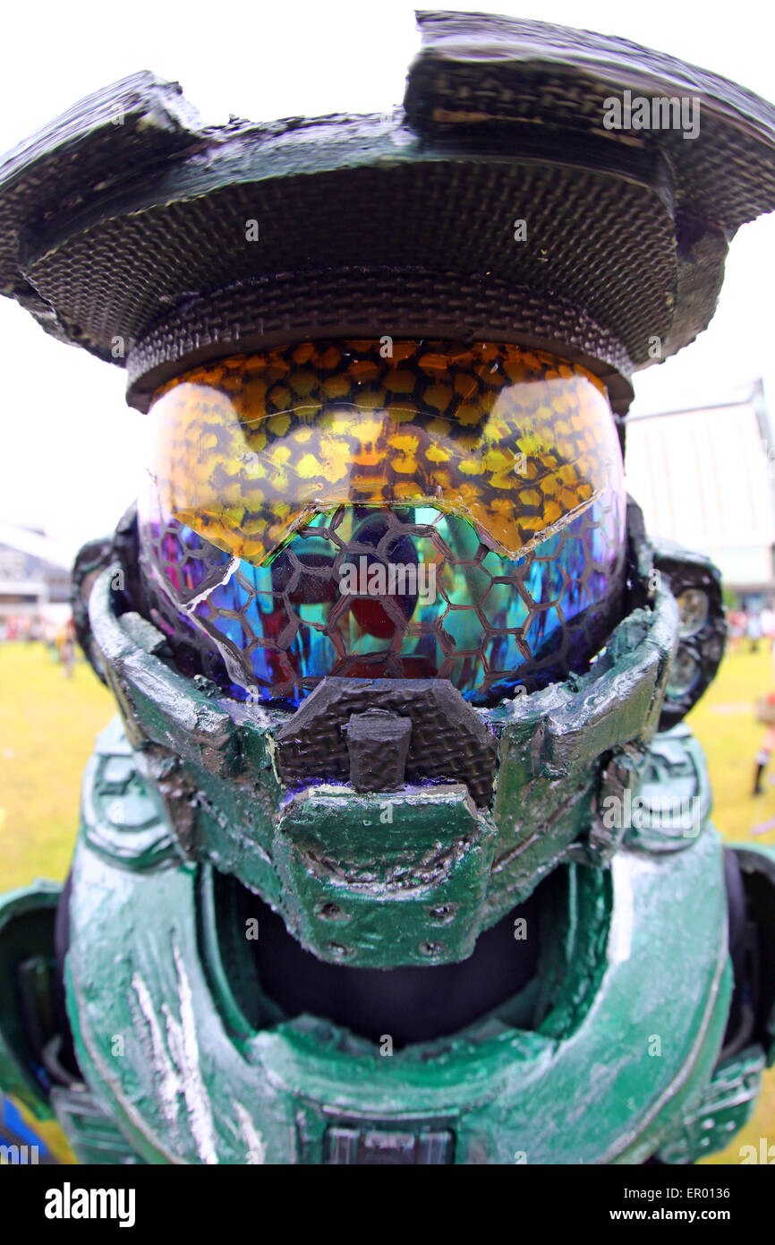 London, UK. 23rd May 2015. Participants dressed as characters from Halo ...