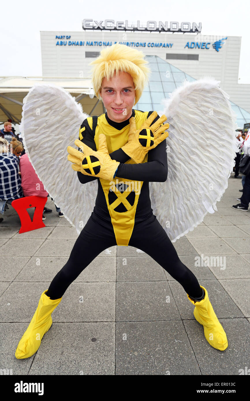 London, UK. 23rd May 2015. Participants at MCM Comic Con, Excel, London ...