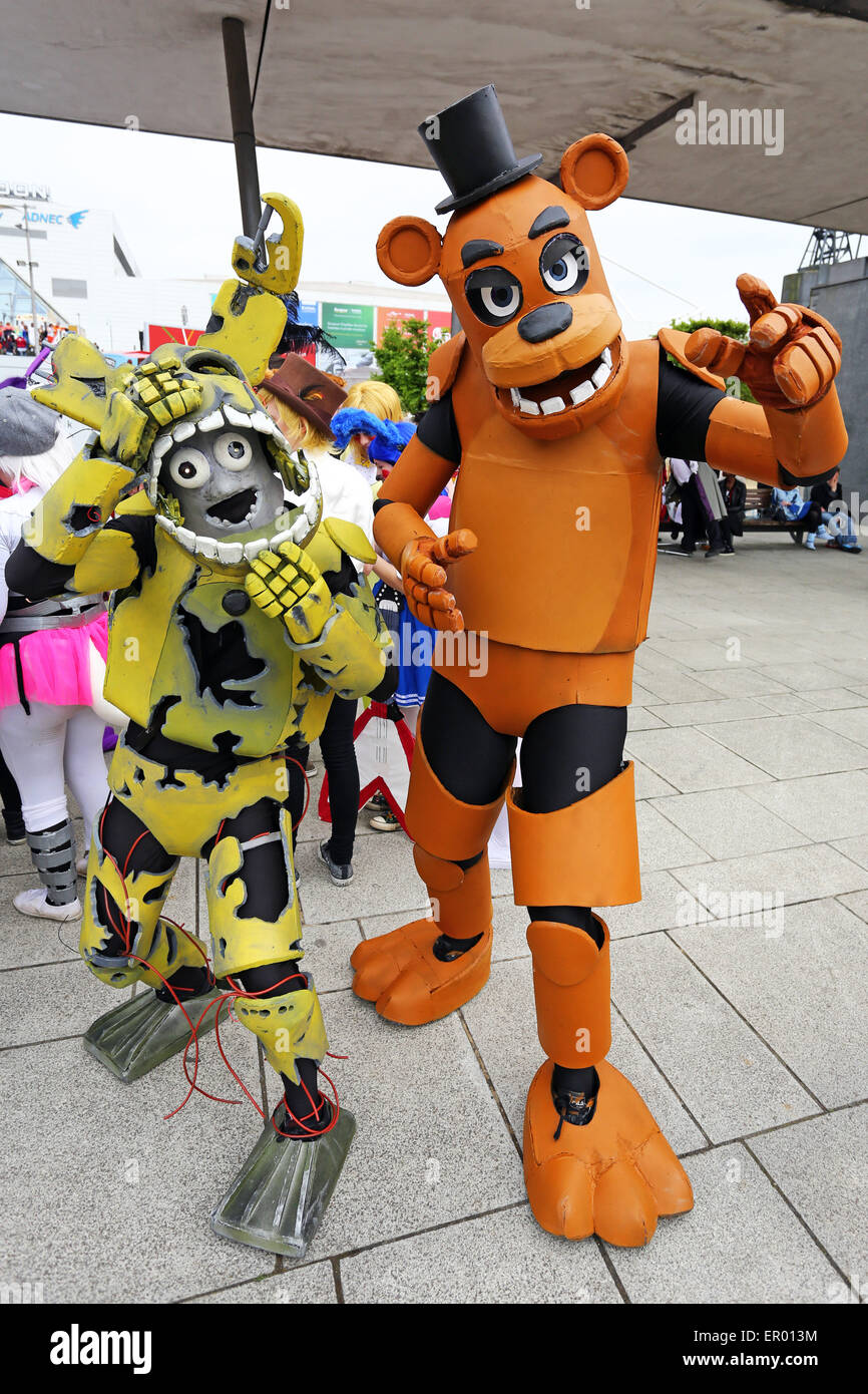 London, UK. 23rd May 2015. Participants at MCM Comic Con, Excel, London ...