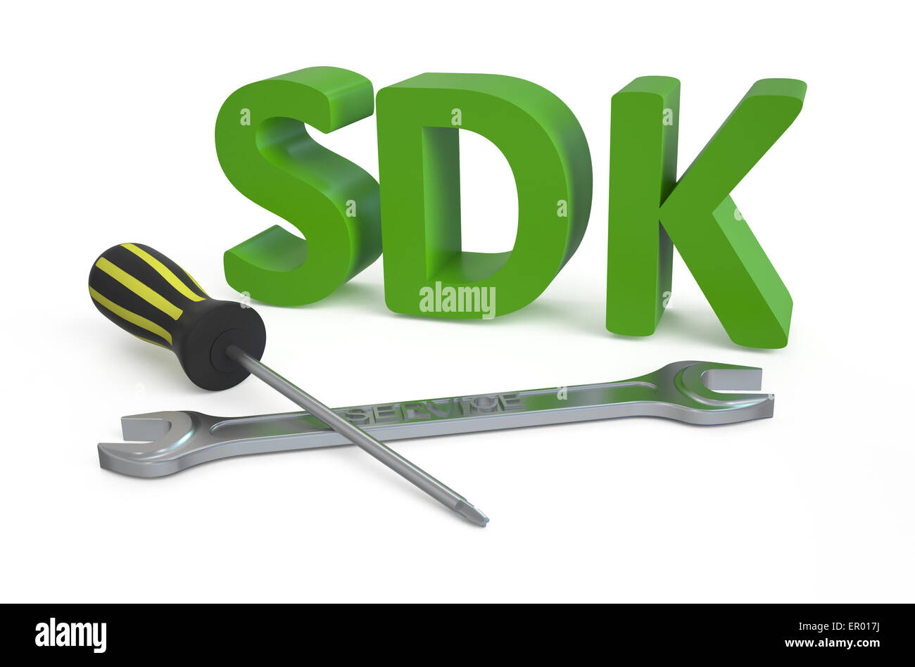 SDK concept isolated on white background Stock Photo - Alamy