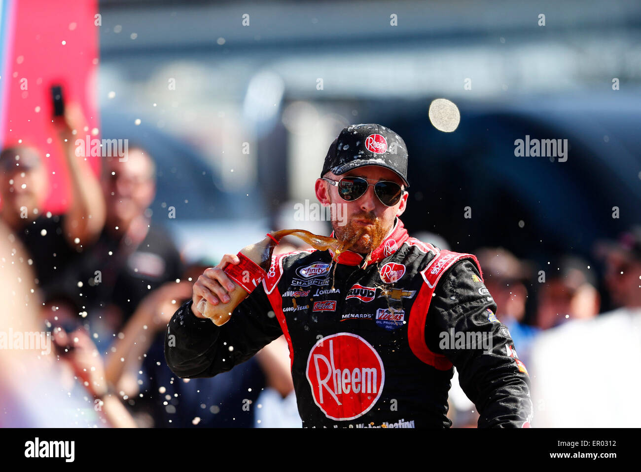 Concord, NC, USA. 23rd May, 2015. Austin Dillon (33) wins the Hisense ...