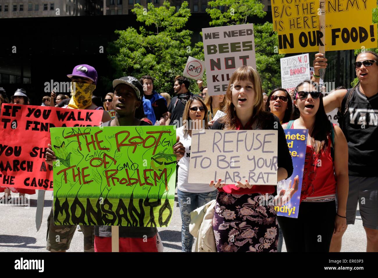 Monsanto protest hi-res stock photography and images - Alamy