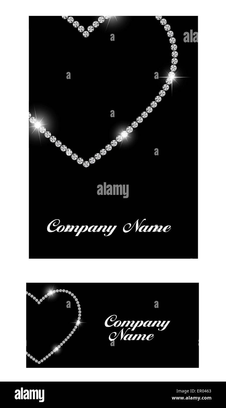 Abstract Luxury Black Diamond Business Card Vector Illustration Stock ...