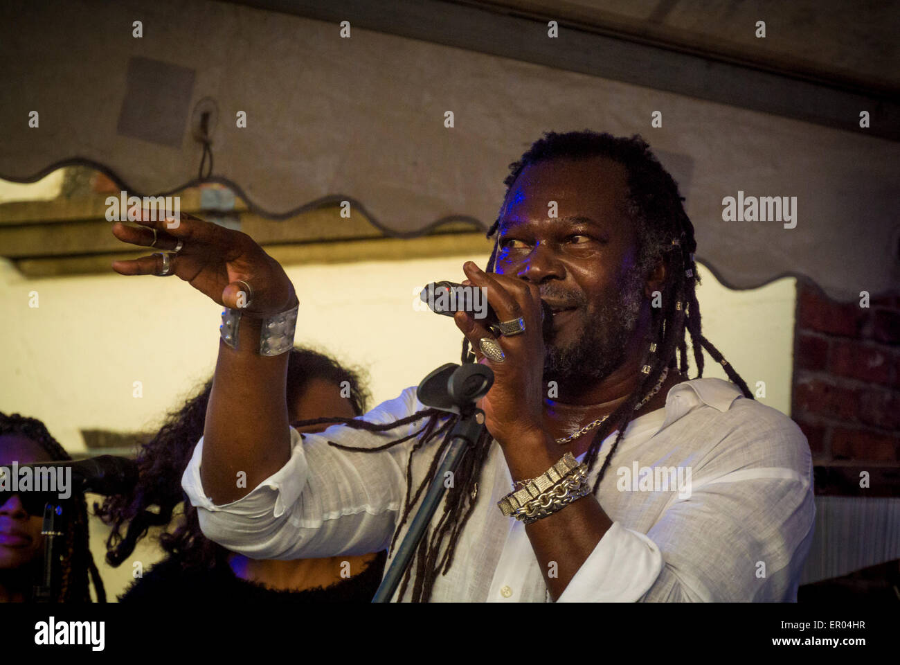 Yorkshire, UK. 23rd May, 2015. Levi Roots performing tracks from his ...
