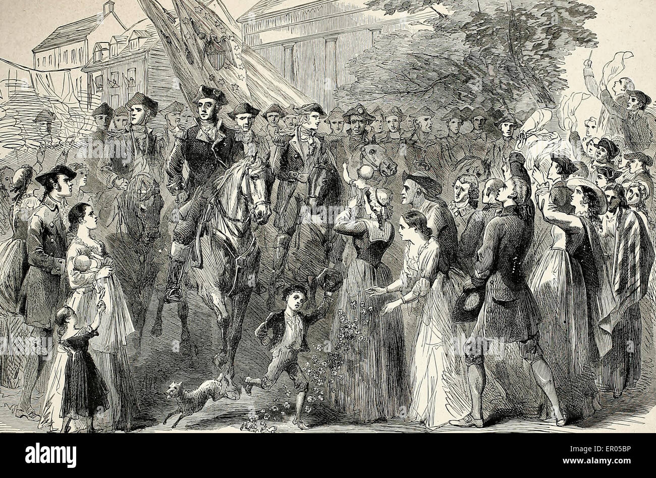 Evacuation Day - George Washington's Entrance into New York City ...