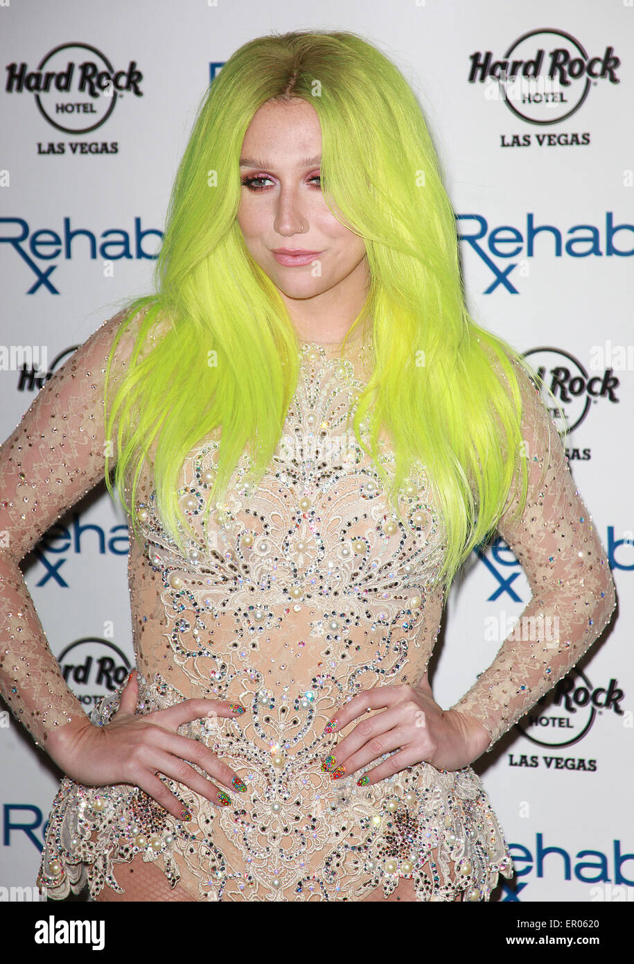 Las Vegas, Nevada, USA. 23rd May, 2015. Kesha arrives for a special ...