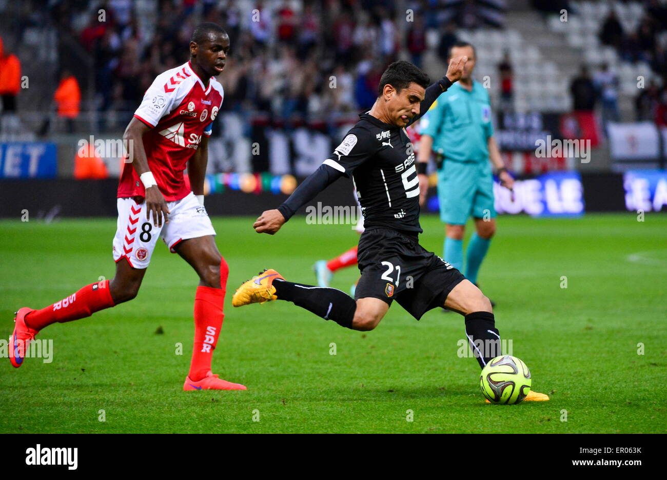 Benjamin ANDRE - 16.05.2015 - Reims/Rennes - 37eme journee de Ligue 1 ...
