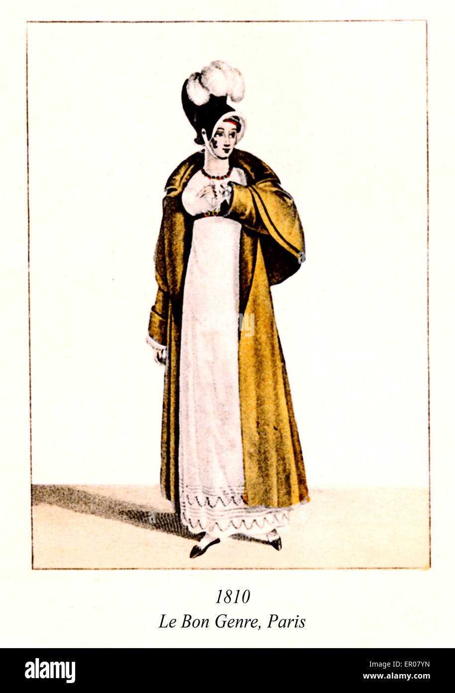 Vintage ladies French fashion from Le Bon Gernre, Paris 1810 Stock ...