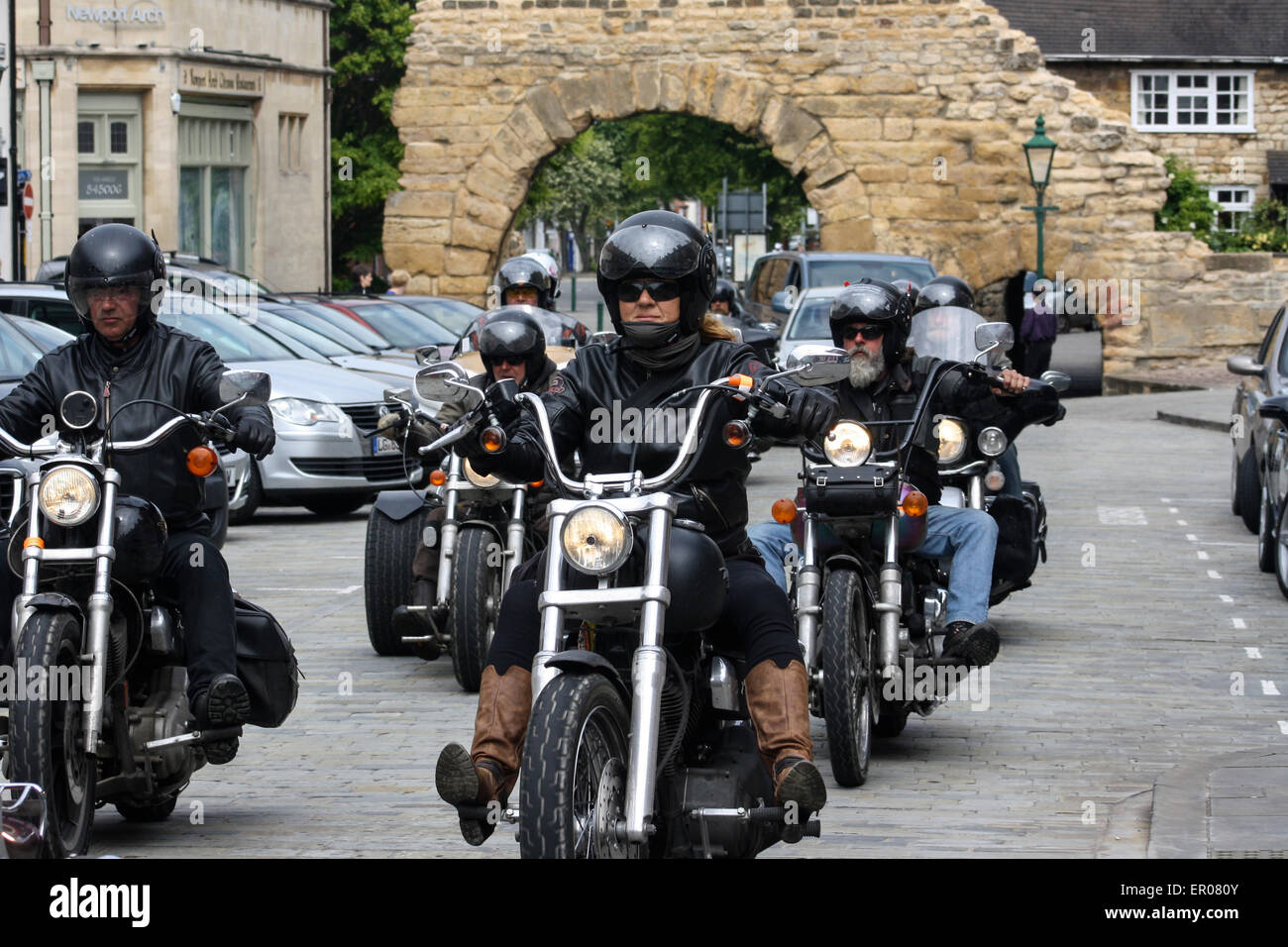 Bike rally in Lincoln Stock Photo - Alamy