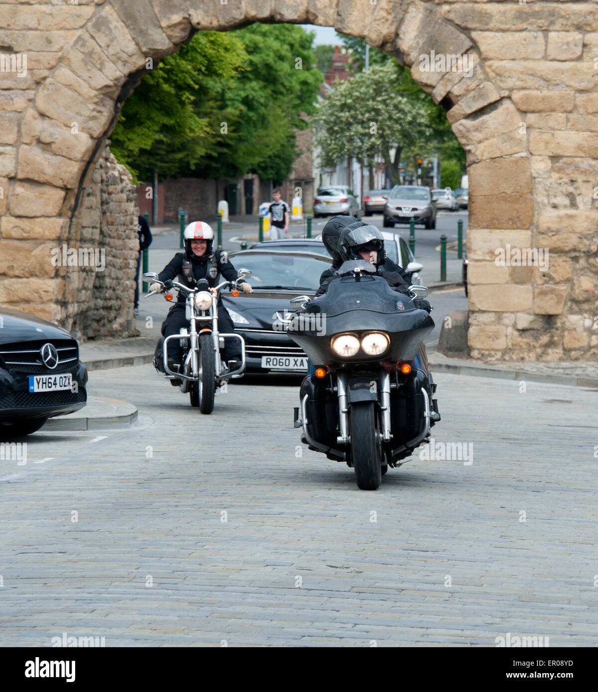 Bike rally in Lincoln Stock Photo - Alamy