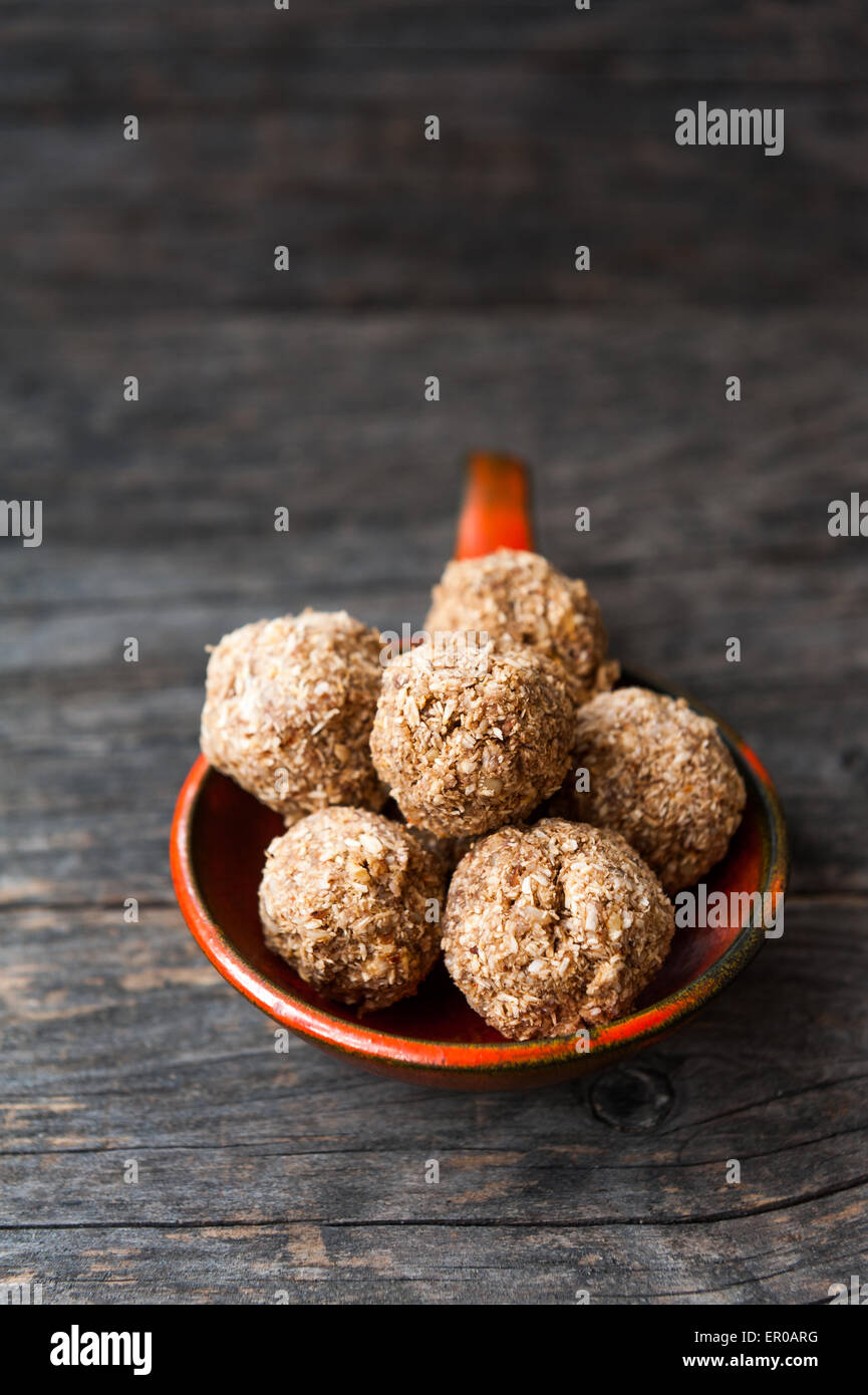 Raw snacks with nuts and seeds Stock Photo - Alamy