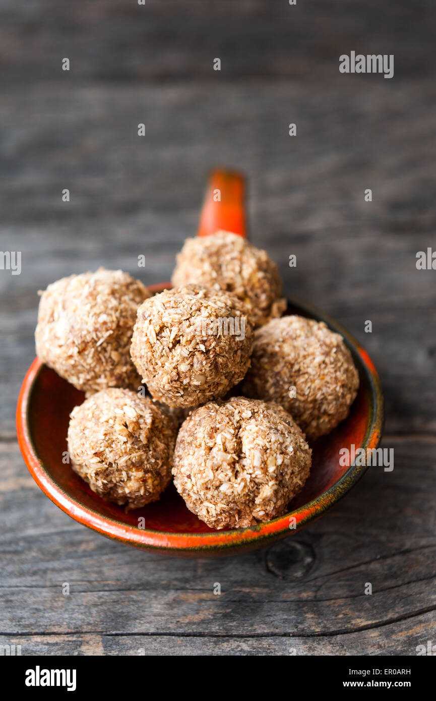 Raw snacks with nuts and seeds Stock Photo - Alamy