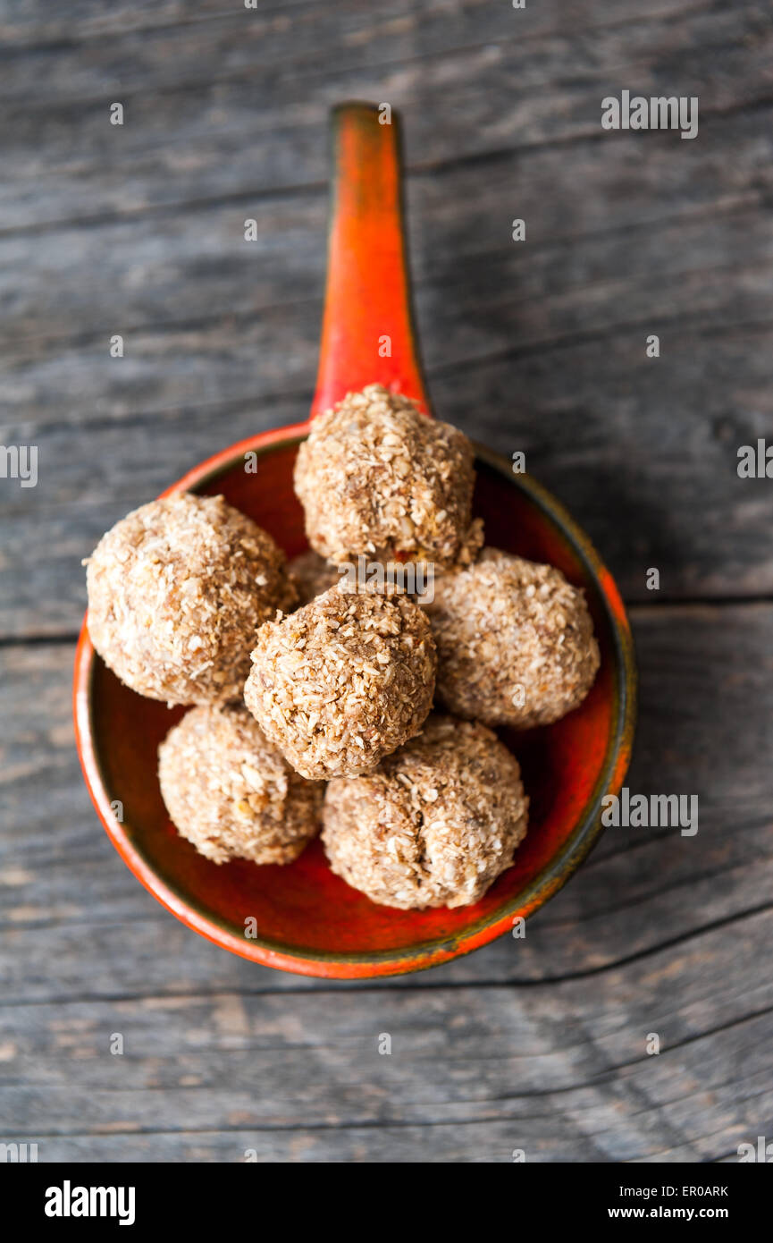 Raw snacks with nuts and seeds Stock Photo - Alamy