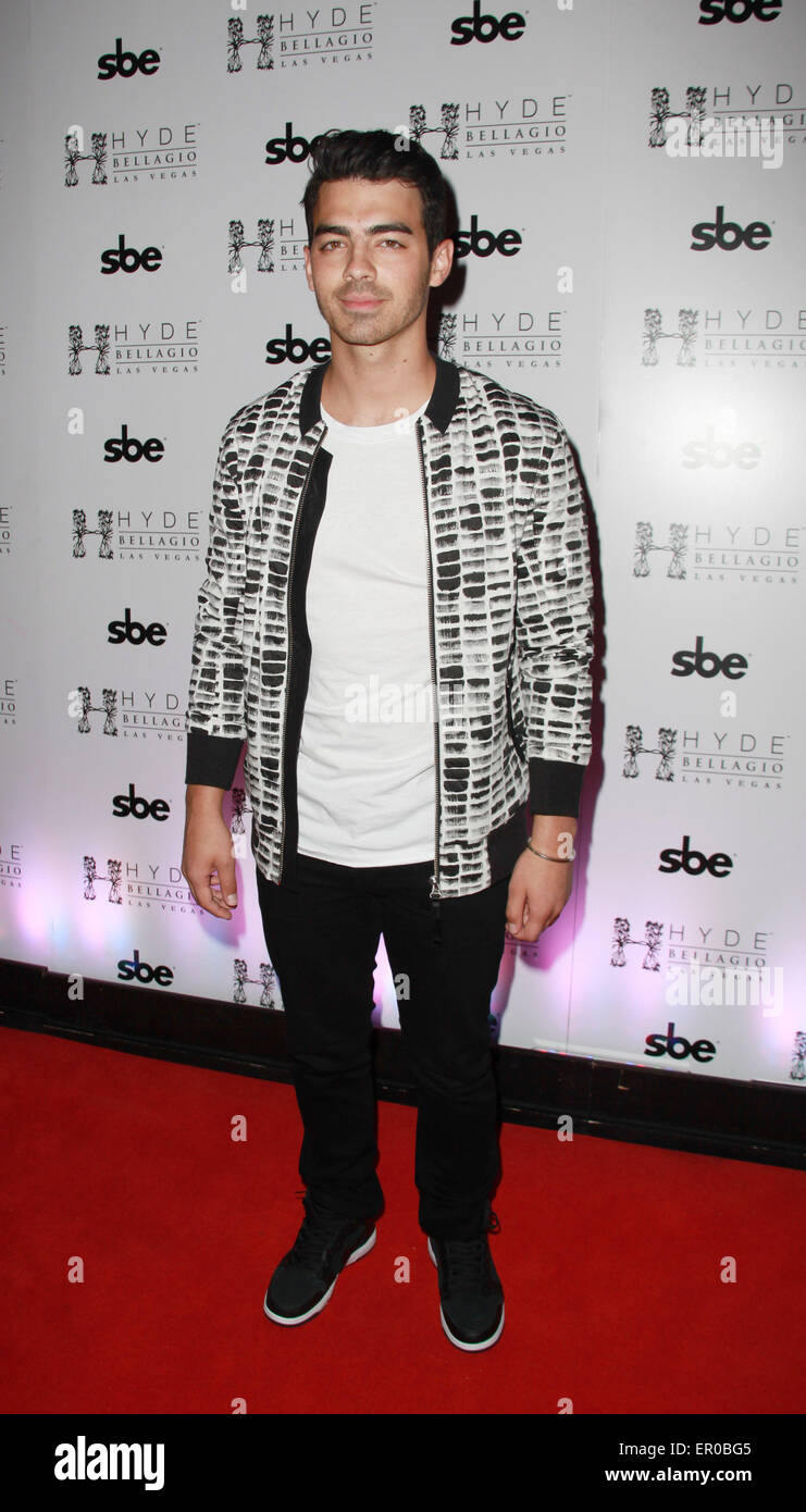 Las Vegas, Nevada, USA. 23rd May, 2015. Joe Jonas arrives for a special ...